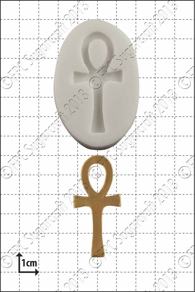 'Ankh' Silicone Mould by FPC Sugarcraft - www.fpcsugarcraft.co.uk